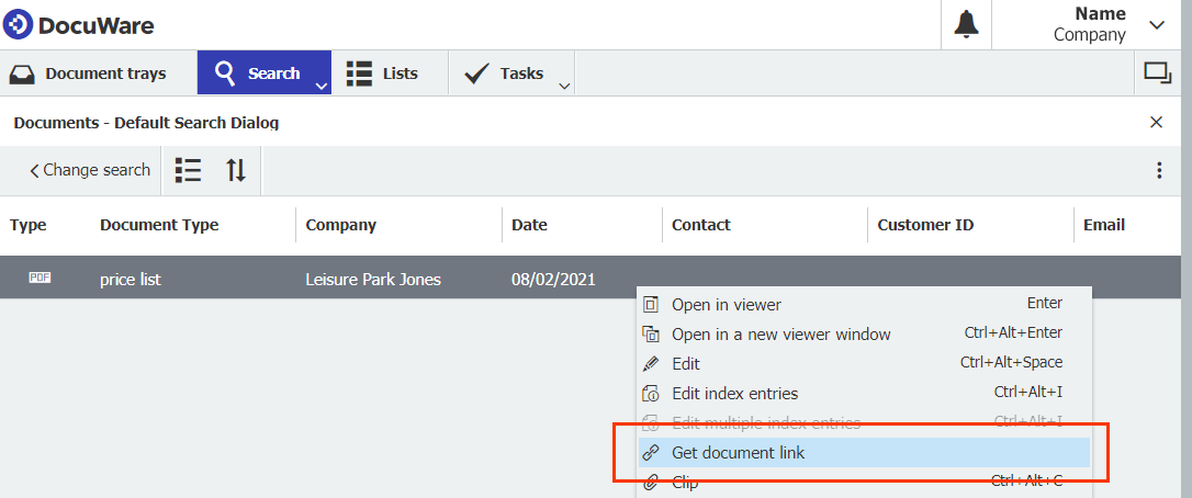Documents in DocuWare always at hand - even from any desktop